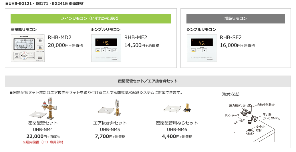 UHB-EG121（M） | 灯油式 | アクアリング 水回りリフォーム館 | 有限会社アクアリング